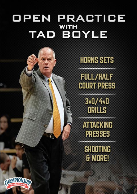 Open Practice with Tad Boyle: Horns Sets, Full/Half Court Press, 3v0/4v0 Drills, Attacking ...